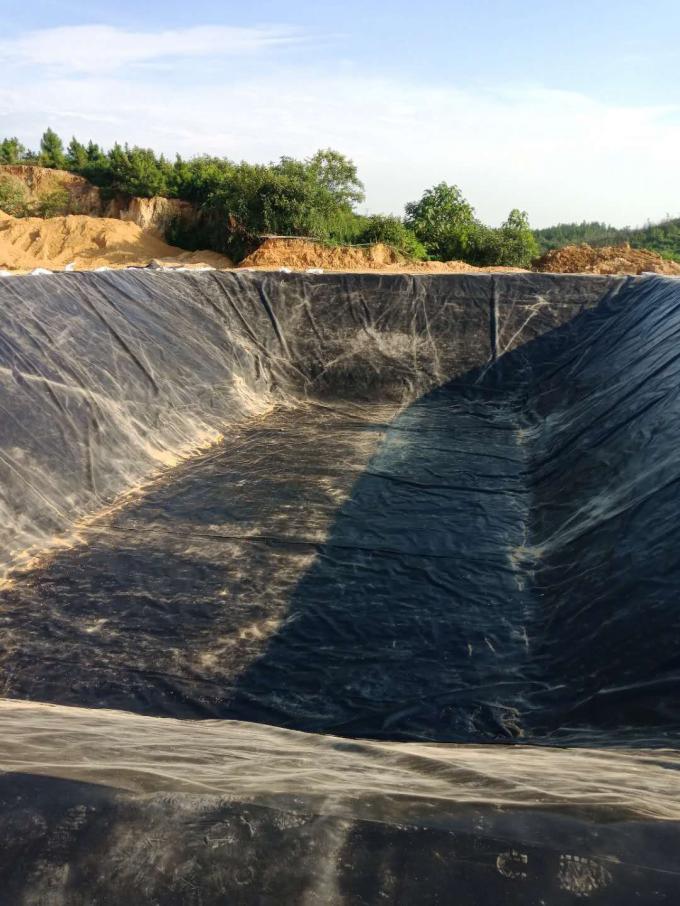 Double Smooth 60 Mil Hdpe Liner Lldpe Geomembrane Black White